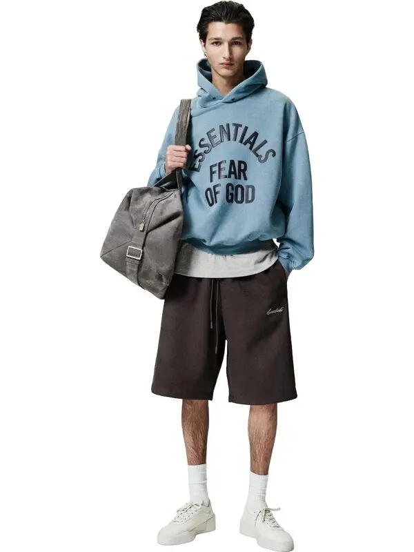 Fear Of God Pigment Dyed Cotton Fleece Hoodie - Blue