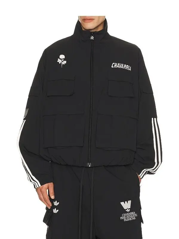 ADIDAS ORIGINALS X Willy Chavarria Cargo Track Jacket - Black
