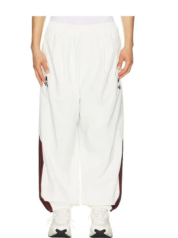ADIDAS ORIGINALS X Willy Chavarria Woven Track Pants In White - Off White