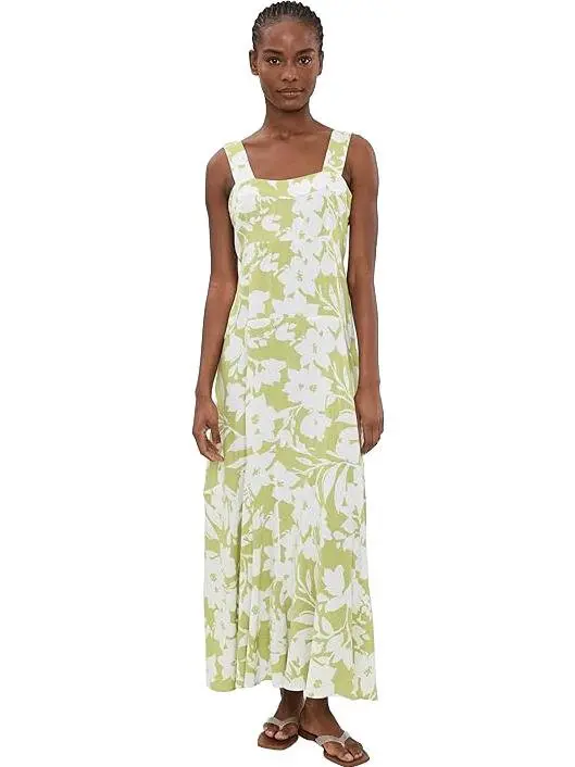 Vince Camuto Floral Print Maxi Dress - Green