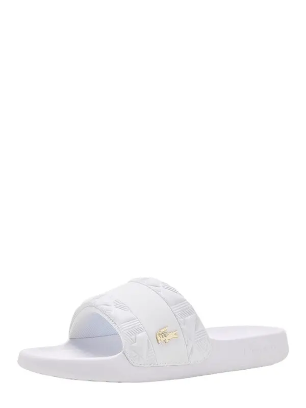 Lacoste Hybrid Serve Slides - White