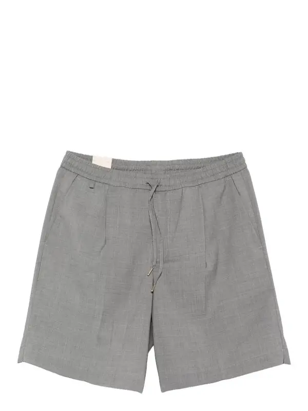 BRIGLIA 1949 Pleated Drawstring Shorts - Grey