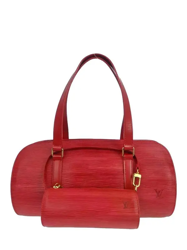 LOUIS VUITTON Soufflot Leather Handbag - Red