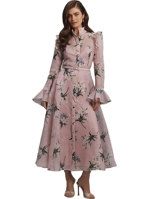 LEO LIN Katra Butterfly Maxi Dress - Pink