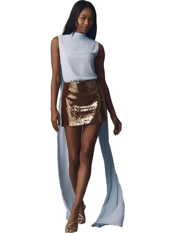SONYA MODA Tahiti Mini Dress - Bronze Sky Blue