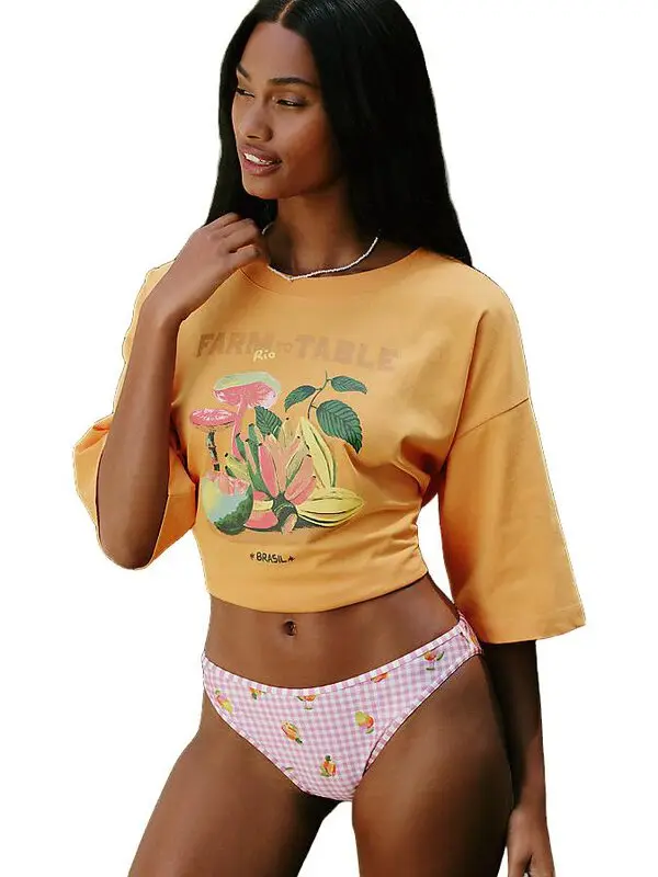 Farm Rio Graphic Cotton T-shirt - Farm To Table