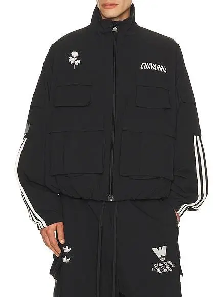 ADIDAS ORIGINALS X Willy Chavarria Cargo Track Jacket - Black