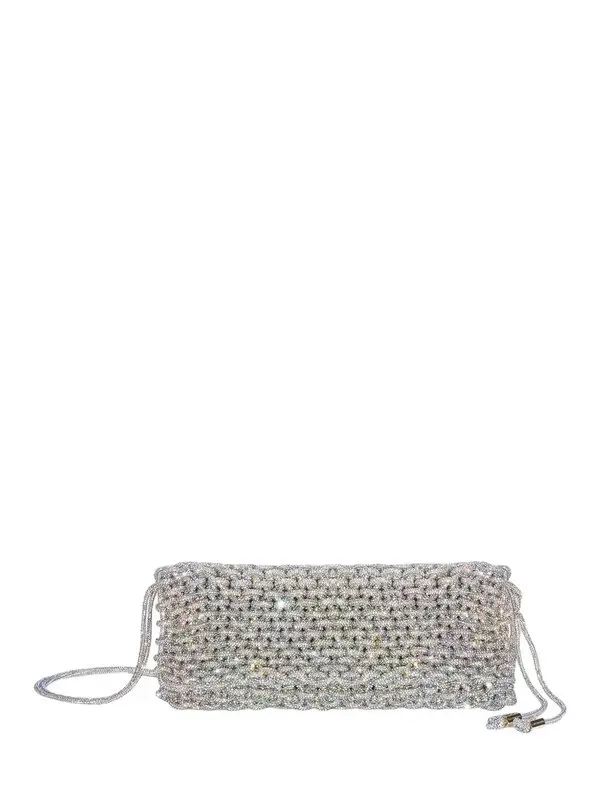 HIBOURAMA Aurora Crystal Shoulder Bag - Silver