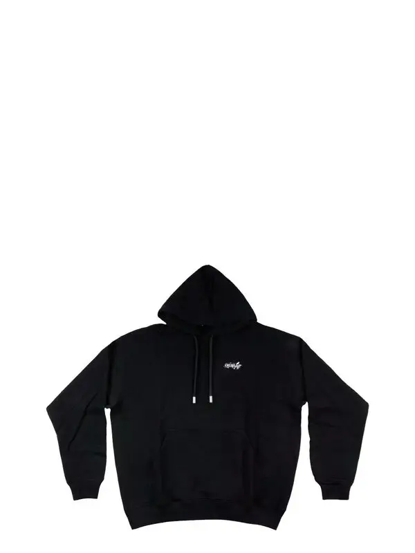 Off-White Arrow Paint-splatter Hoodie - Black