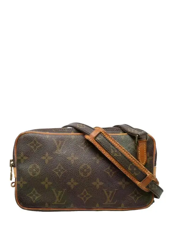 LOUIS VUITTON Monogram Pochette Marly Bandouliere Crossbody Bag - Brown