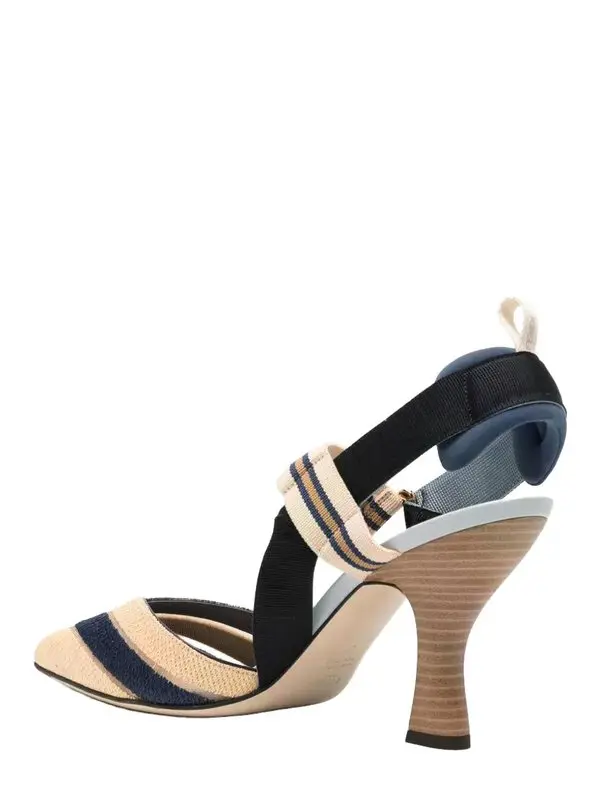 Fendi Colibrì Slingback Pumps - Neutrals