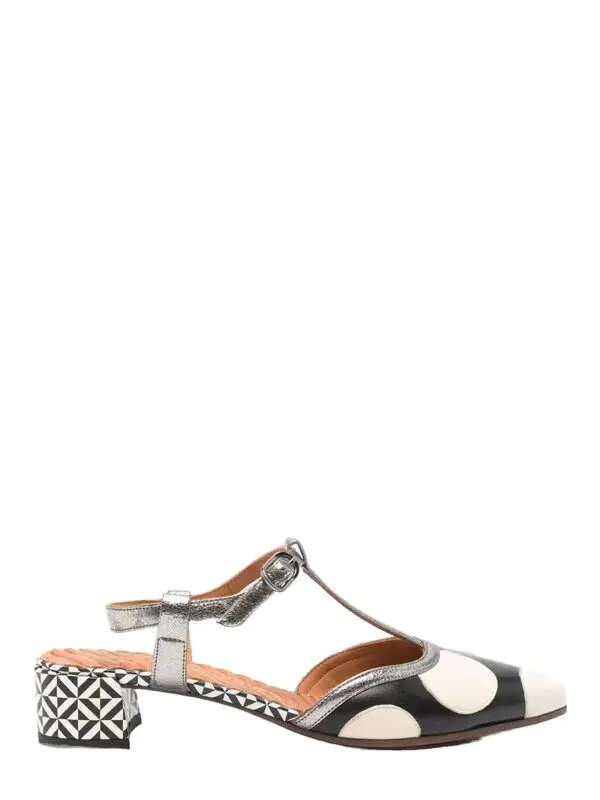 Chie Mihara Hamel T-bar Heeled Pumps - Black