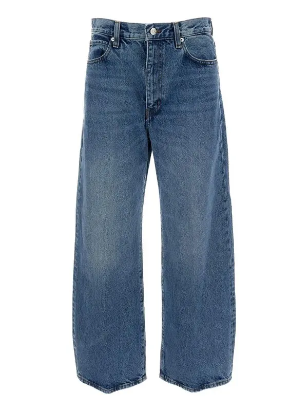FRAME The Bow Crop Jeans - Blue