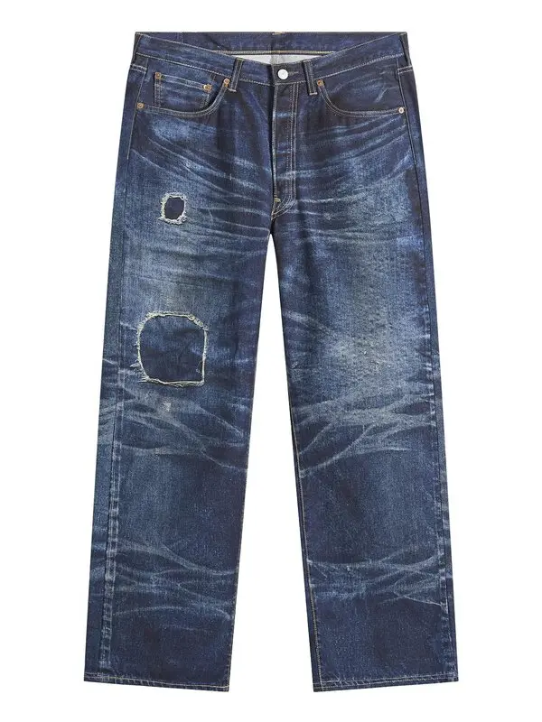 Junya Watanabe Deconstructed Straight Leg Jeans - Indigo