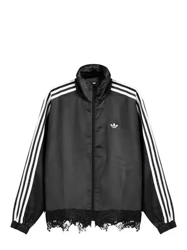 Adidas Firebird Satin Lace Track Top - Black