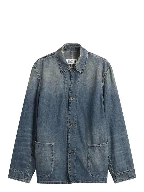 MAISON MARGIELA Denim Shirt Jacket - Washed Blue