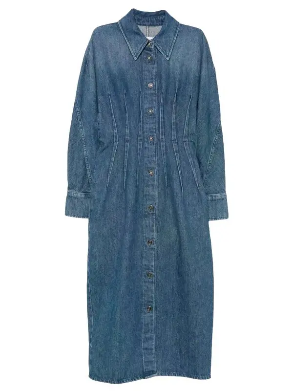 Givenchy Belted Midi Dress - Blue