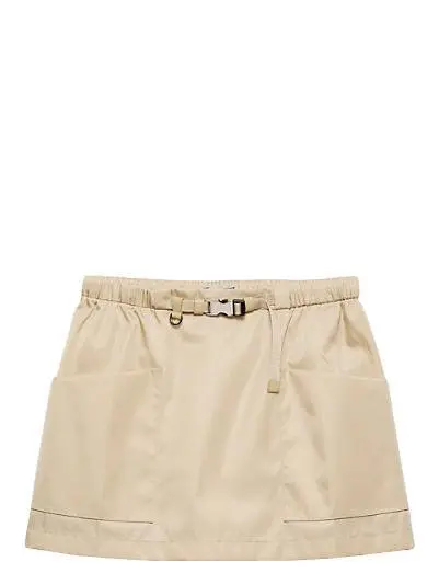 Prada Re-nylon Mini Skirt - Neutral