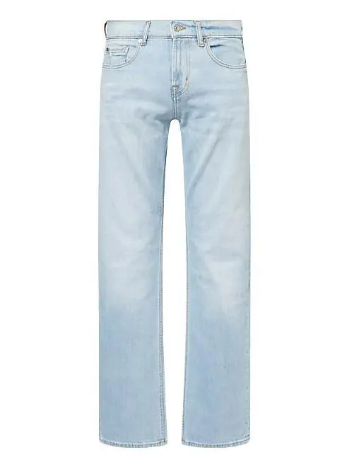 7 For All Mankind Austyn Relaxed Straight-leg Jeans - Crystal