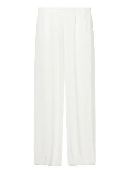 THE FRANKIE SHOP Mio Balloon Sheer Woven Trousers - White