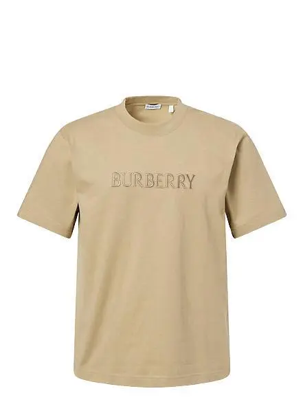 Burberry Logo Cotton-jersey T-shirt - Sparrow Beige