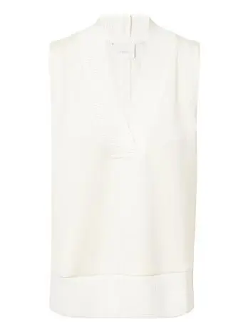 Varley Freida V-neck Knitted Tank Top - Pristine