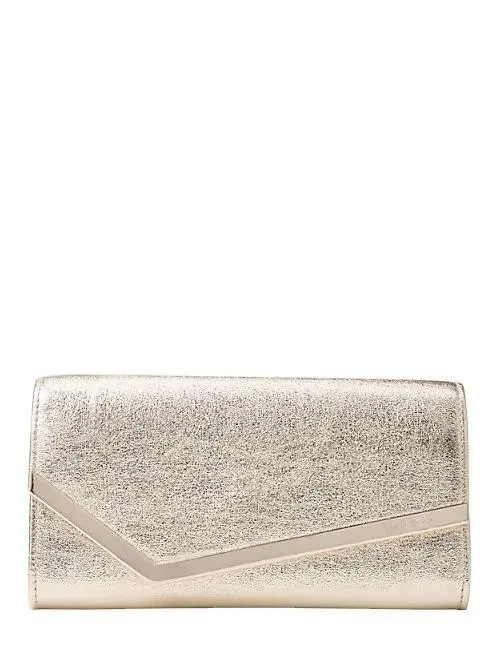 JIMMY CHOO Emmie Brilliance Clutch Bag - Platinum Ice/gold
