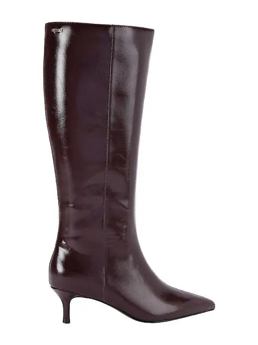 Carvela Aria Faux-leather Knee-high Boots - Wine