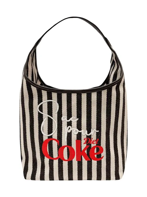 LILLY LOVES Embroidered Tote Bag - Black
