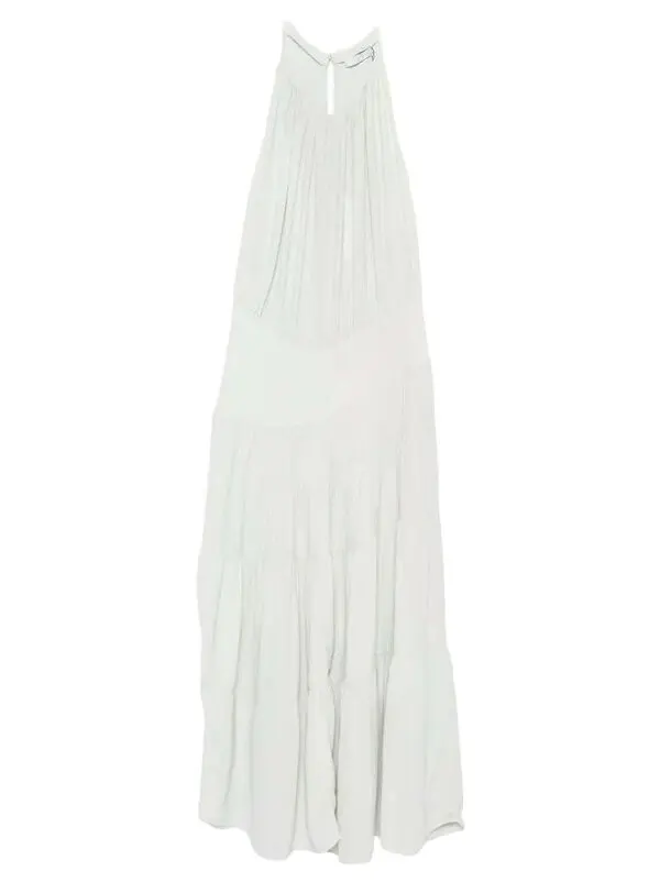 IRO PARIS Tiered Draped Maxi Dress - Green