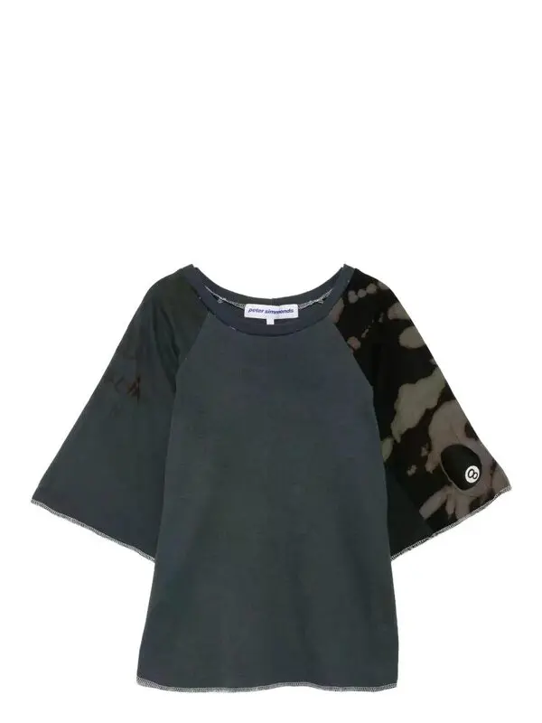 STAIN SHADE Tie-dye Raglan Sleeve T-shirt - Blue
