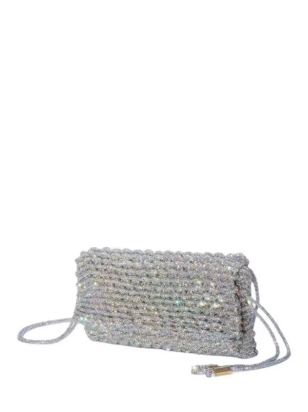 HIBOURAMA Aurora Crystal-embellished Shoulder Bag - Silver