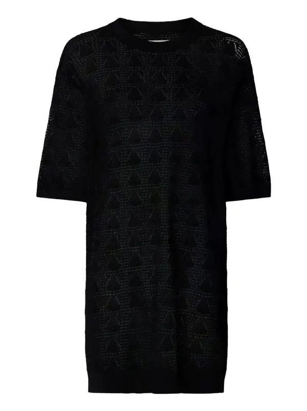 Loulou De Saison Knitted Crewneck Top - Black