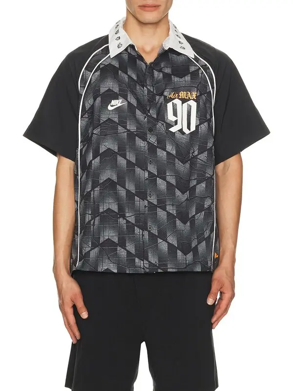 Nike Bowler Fr Su26 Shirt - Black & Bright Citrus