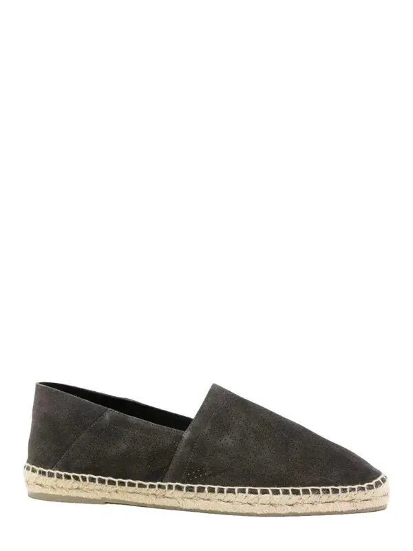 TOM FORD Perforated Suede Espadrilles - Grey
