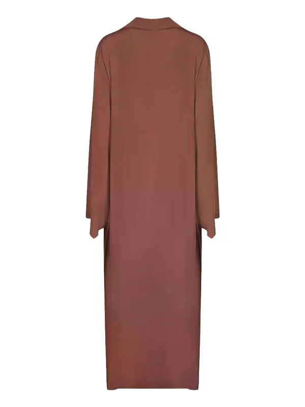 Federica Tosi V-neck Kaftan Dress - Brown