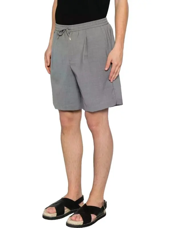 BRIGLIA 1949 Pleated Drawstring Shorts - Grey