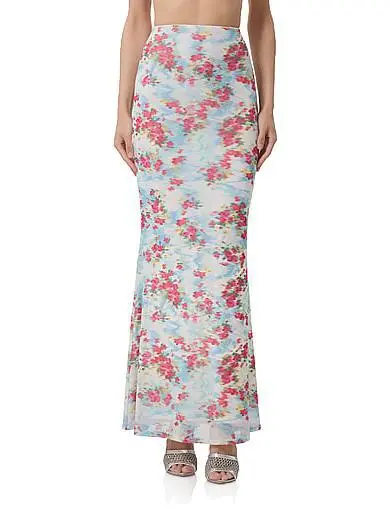 Victoria's Secret Afrm Tegan Mermaid Maxi Skirt - Floral