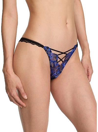 Victoria's Secret Very Sexy Party Floral Sequin Brazilian Panty - Print