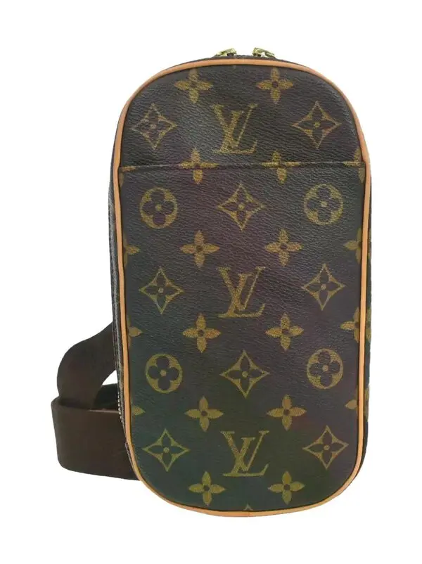 LOUIS VUITTON Monogram Pochette Gange Crossbody Bag - Brown