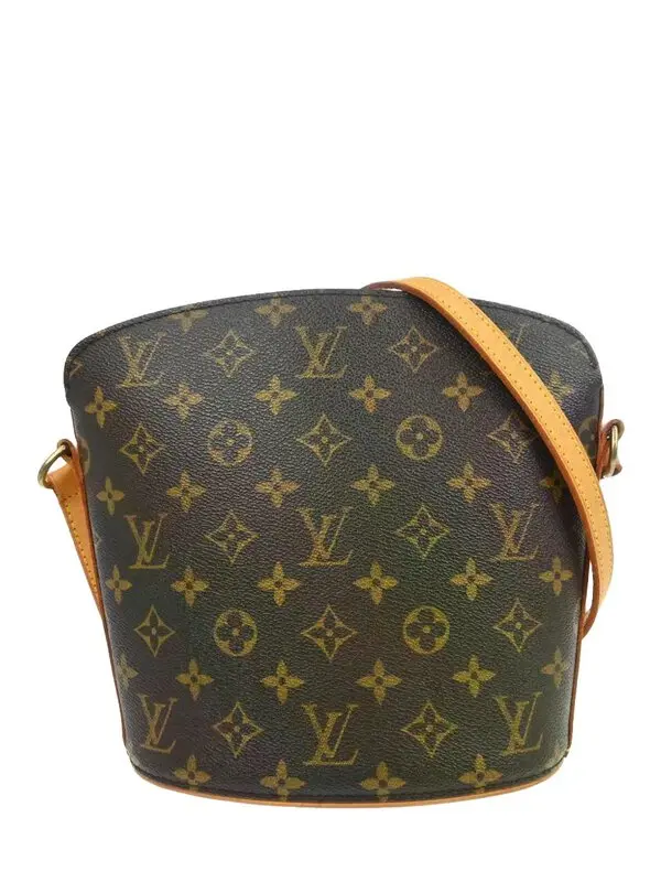 LOUIS VUITTON Monogram Drouot Shoulder Bag - Brown
