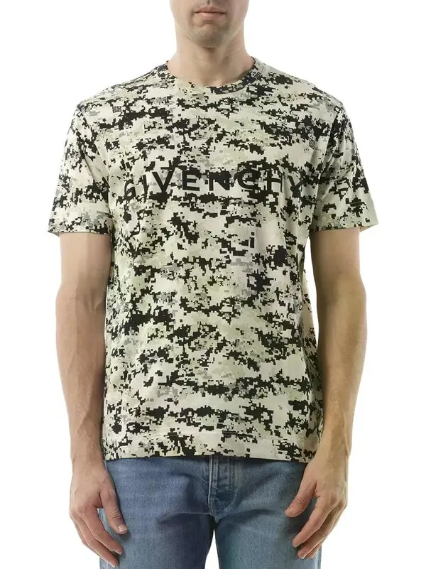 Givenchy Camo-print T-shirt - Neutrals