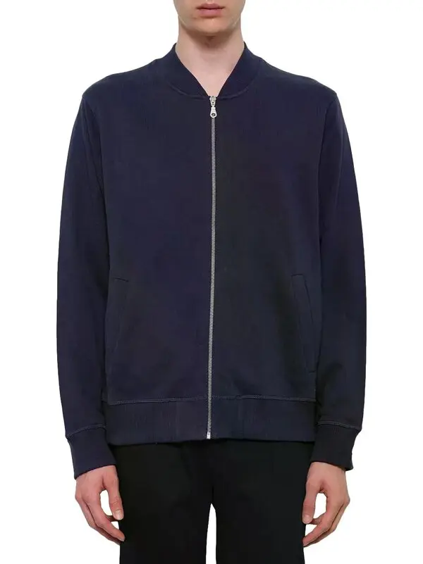 Kenzo Zip-fastening Sweatshirt With Tiger Embroidery - Blue