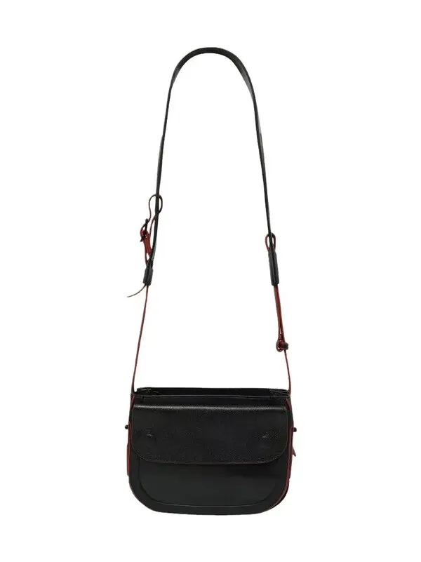 Balenciaga Grained Texture Shoulder Bag - Black
