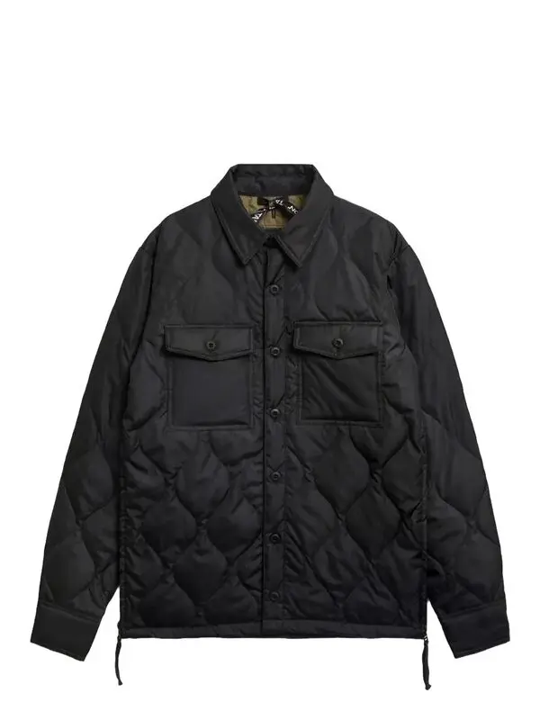Taion Quilted Ripstop Shirt - Black