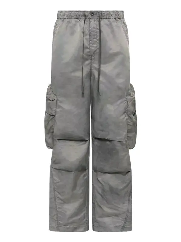 FENG CHEN WANG Sandwashed Cargo Pants - Grey