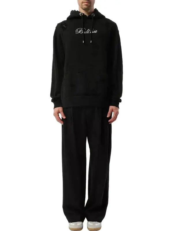 MASTERMIND WORLD Distressed Logo Hoodie - Black