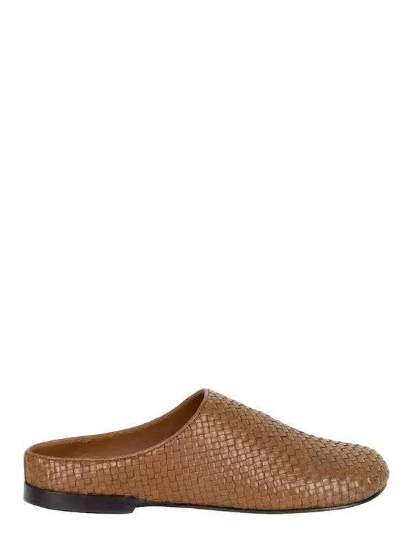 JVAM Woven Design Mules - Brown