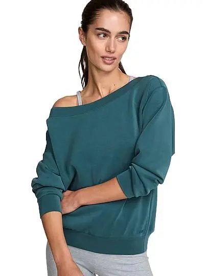 Victoria's Secret Vsx Featherweight Off-the-shoulder Top - Blue