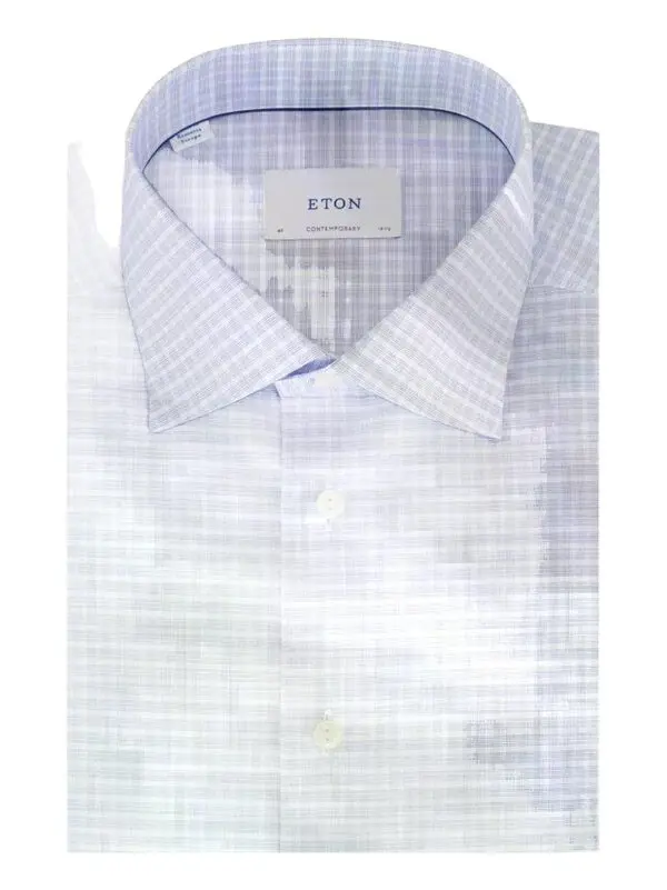Eton Check-pattern Shirt - Blue